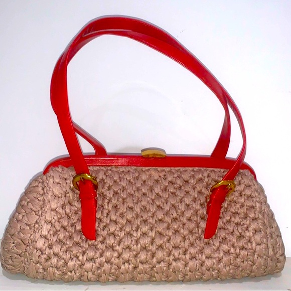 Morris Moskowitz | Bags | Vintage Morris Moskowitz Woven Kiss Lock ...